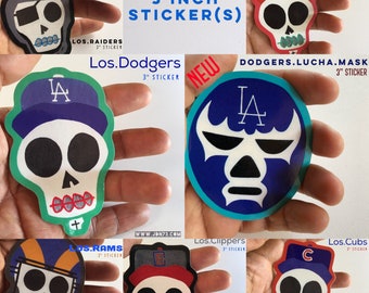 Dodgers skull | Etsy