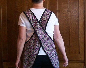 Cross back apron | Etsy