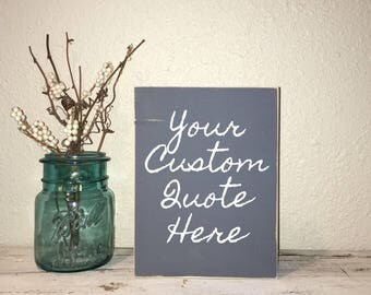 Wood block sayings | Etsy