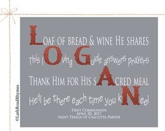 Communion poem | Etsy