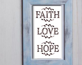 Faith stencils | Etsy