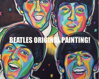 Beatles painting | Etsy