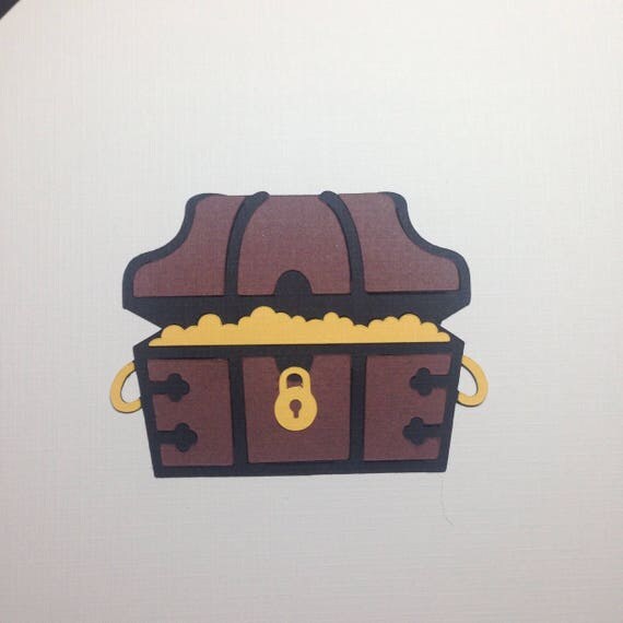 Items similar to Pirate Treasure Chest Die Cut ~ Pirate Birthday Party ...