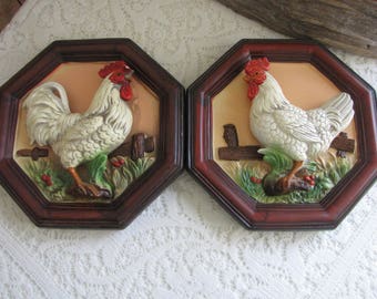 Rooster plaque | Etsy