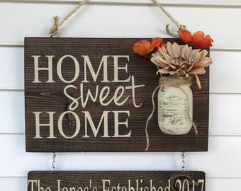 Rustic home sign | Etsy