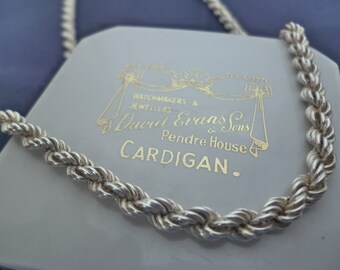 Silver rope chain | Etsy