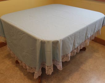 Blue tablecloth | Etsy