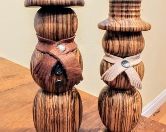 Wooden snowman | Etsy