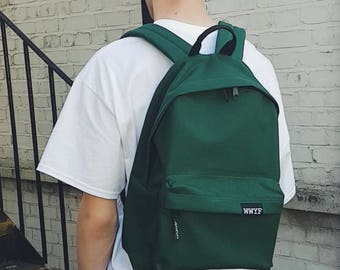 Green backpack | Etsy