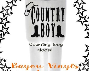 Country boy decal | Etsy