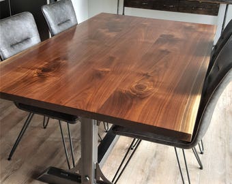 Walnut dining table | Etsy