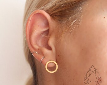 Circle earrings | Etsy