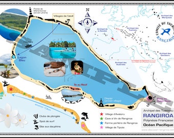 Polynesia map | Etsy