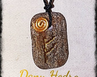 Fehu Rune Maiden Norse Cow Pagan fine art print