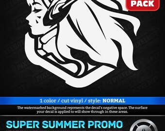 Overwatch d va decal | Etsy