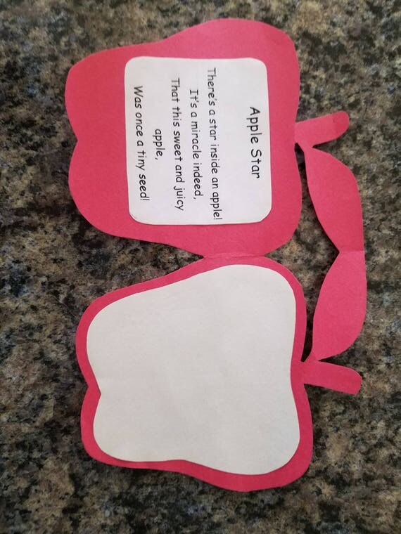 Apple Star Poem Craft