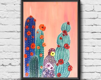 Cactus decor | Etsy