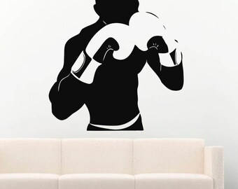 Boxing glove decal | Etsy