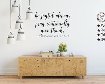 Bible Verse Wall Art Be Joyful Always Pray Continually Give