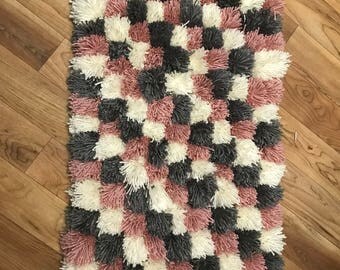 Pom pom rug | Etsy