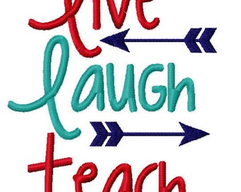 Teacher embroidery | Etsy