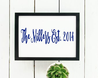 Est family sign | Etsy