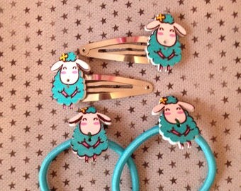 Sheep hair clip | Etsy