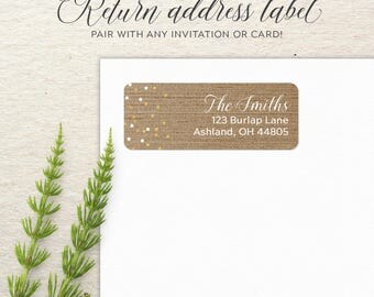 Return address label | Etsy