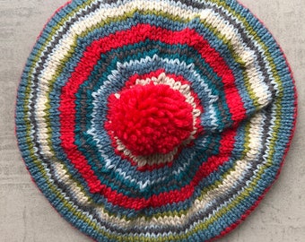 Knitted tam hat | Etsy