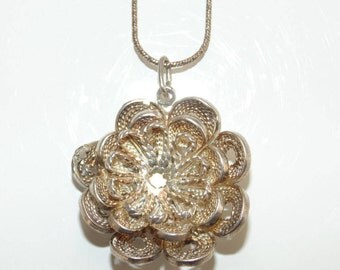 Sterling Silver Filigree Necklace