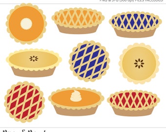 Apple pie clipart | Etsy