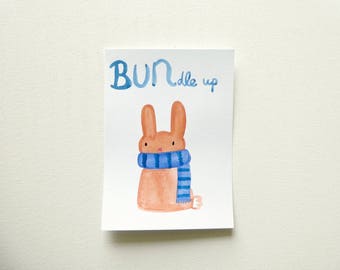 Bunny pun card | Etsy