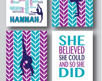 Gymnastics poster | Etsy