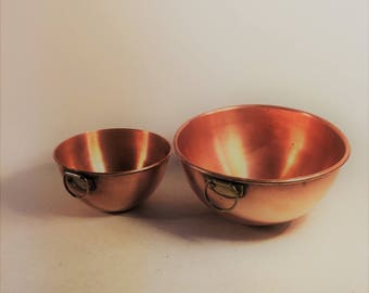 Copper mixing bowls | Etsy