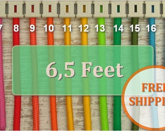 Cotton Textile cable 1-25m 3-80ft Fabric Covered Wire