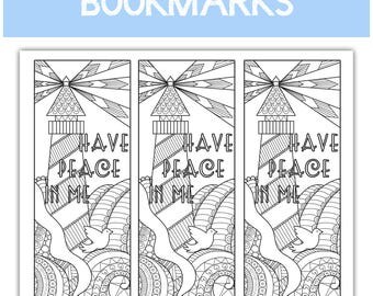 Coloring bookmark | Etsy