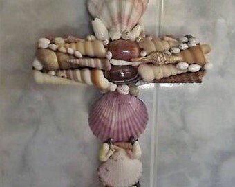 Sea shell cross | Etsy