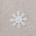 Small/Mini Snowflake WHITE Iron on Applique