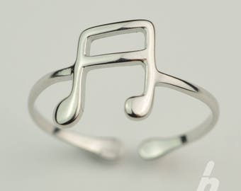 Music note ring | Etsy