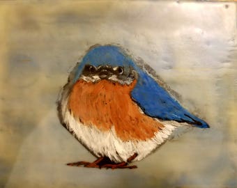 Bluebird painting | Etsy