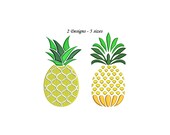Pineapple embroidery | Etsy