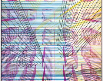 3d line drawing | Etsy