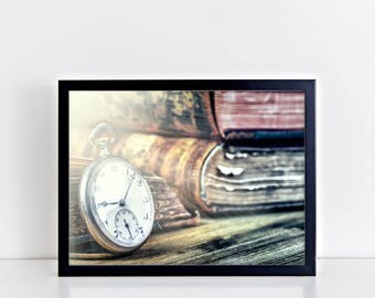 Clock print | Etsy