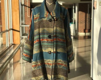 Wool cape coat | Etsy