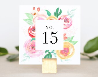 Table number cards | Etsy