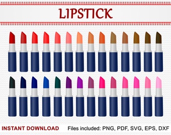 Lipstick clipart | Etsy