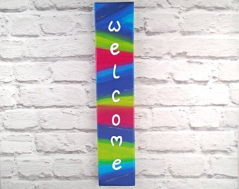 Vertical sign | Etsy