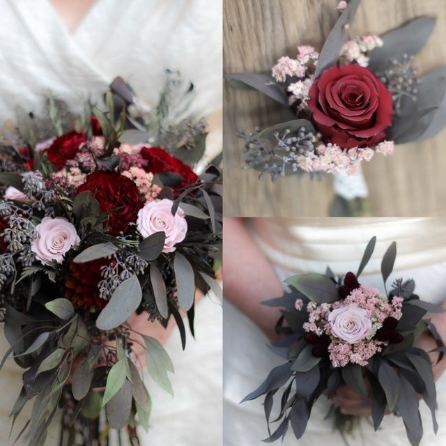 Dried Wedding Flower Arrangements & Dried by PickaBloomFlowers