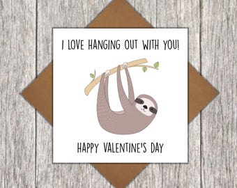Sloth card | Etsy
