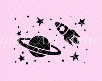 Rocket stencil | Etsy